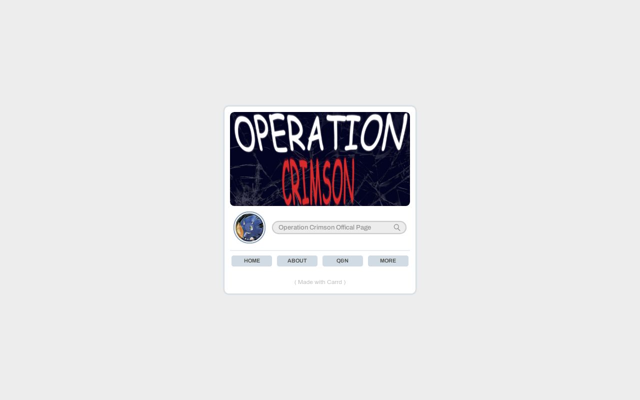 Operation Crimson Offical Page